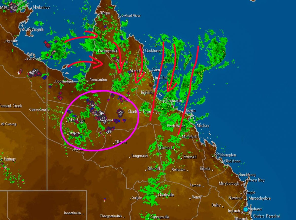 Higgins Storm Chasing | WZ 5pm QLD radar Wed 30th