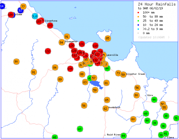 Higgins Storm Chasing | Rainfall Summary for the Townsville Floods as ...