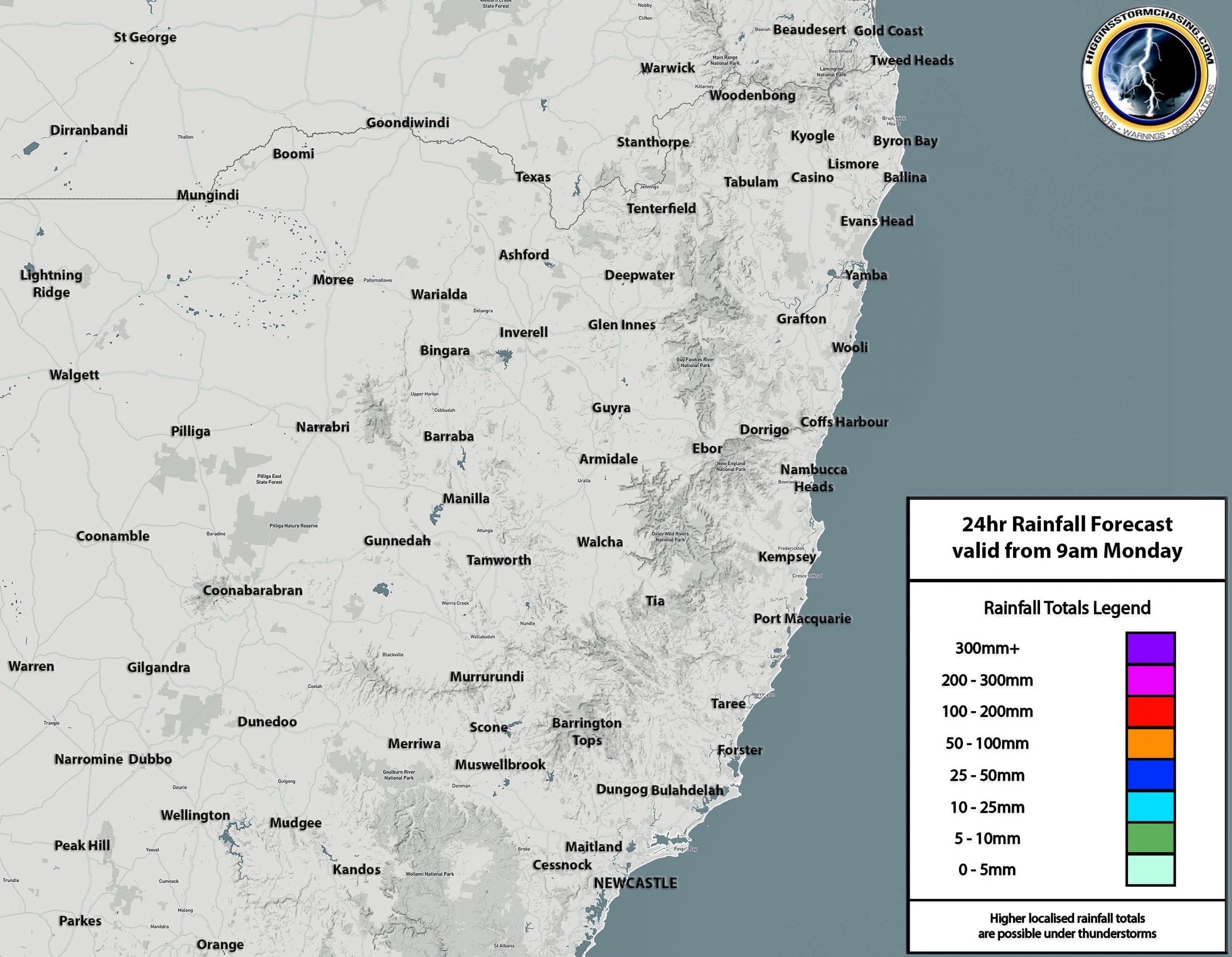 Higgins Storm Chasing | NENSW Oct3 Rain